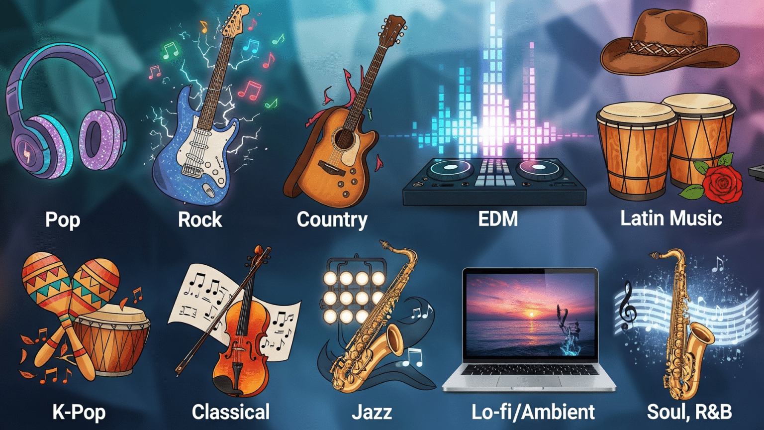 Music Genres by Popularity: What’s Hot in 2025 - Musicoholicswp